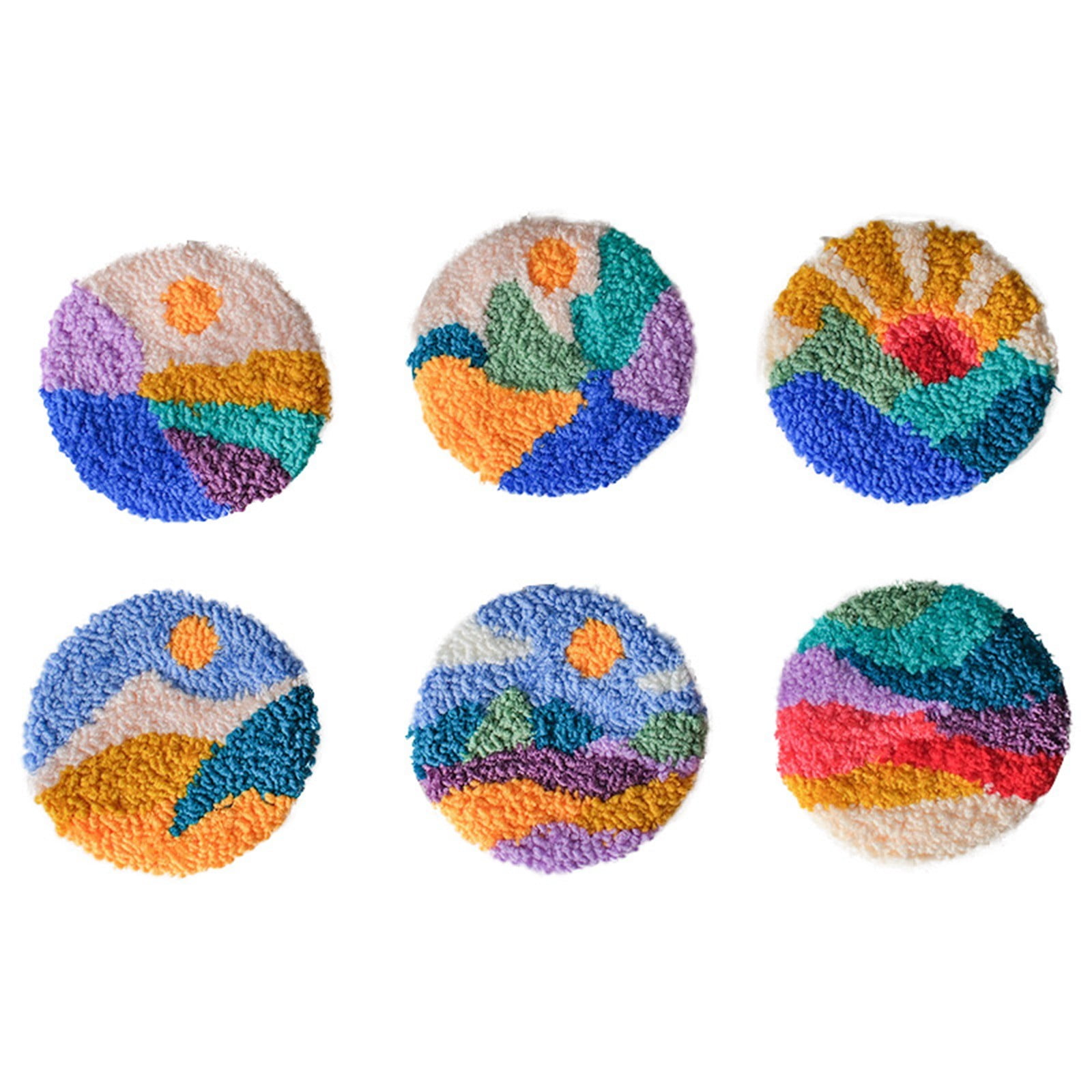 SJXHJH Set Of 6 Handmade Embroidery Handmade DIY Material Pack Needle ...