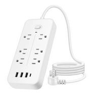 Cordinate Designer Extension Cord, 3-USB Charging Ports with Surge ...