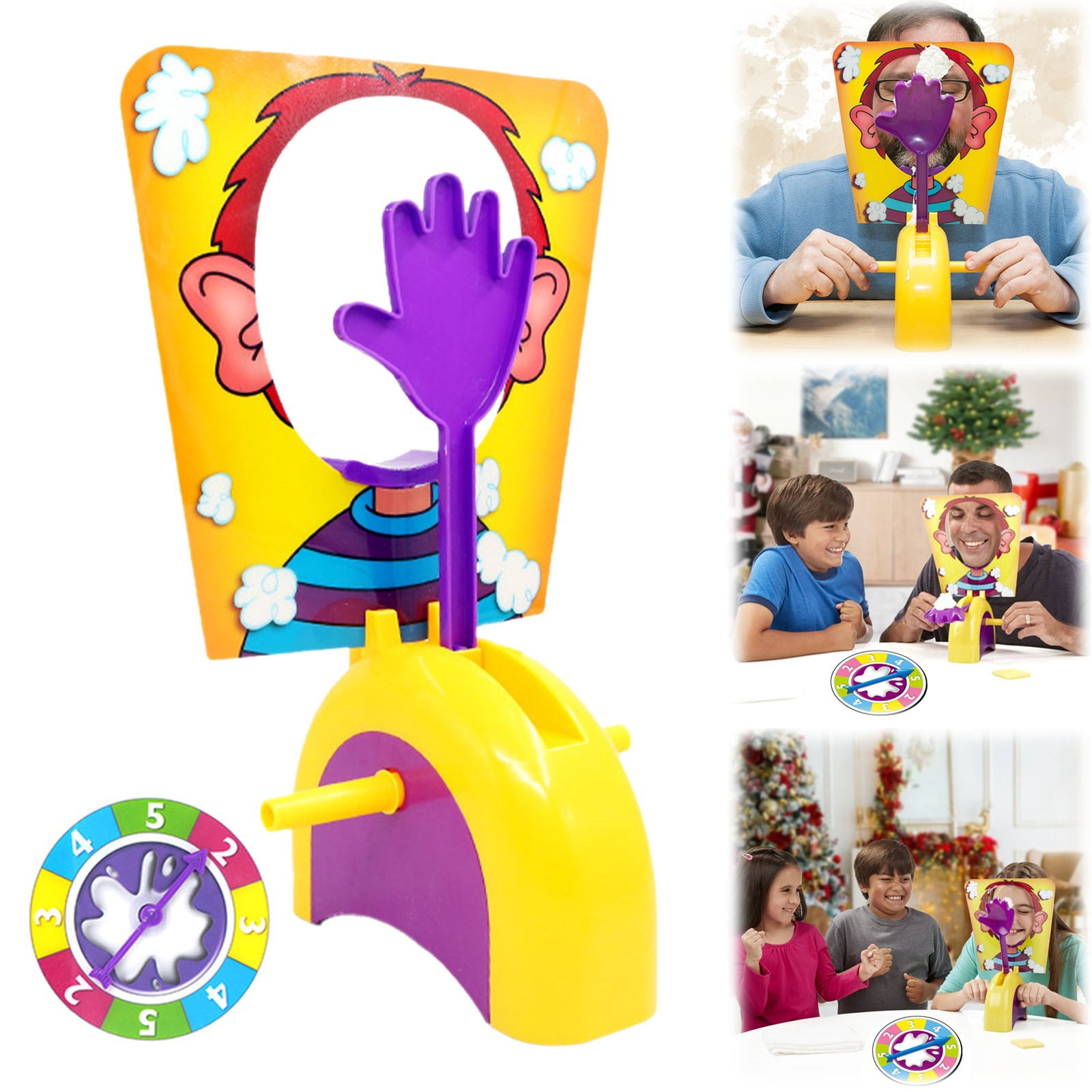 SJYYTT Pie Face Game for Kids Adults Pie Cream In The Face Toys Board ...