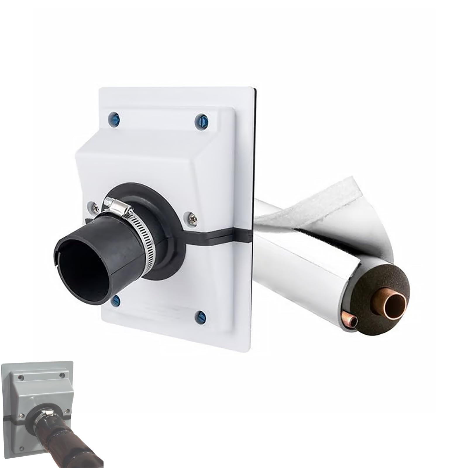 SJYYTT Wall Penetration & Line-Set Cover Kit, Easy Install Split Cover ...
