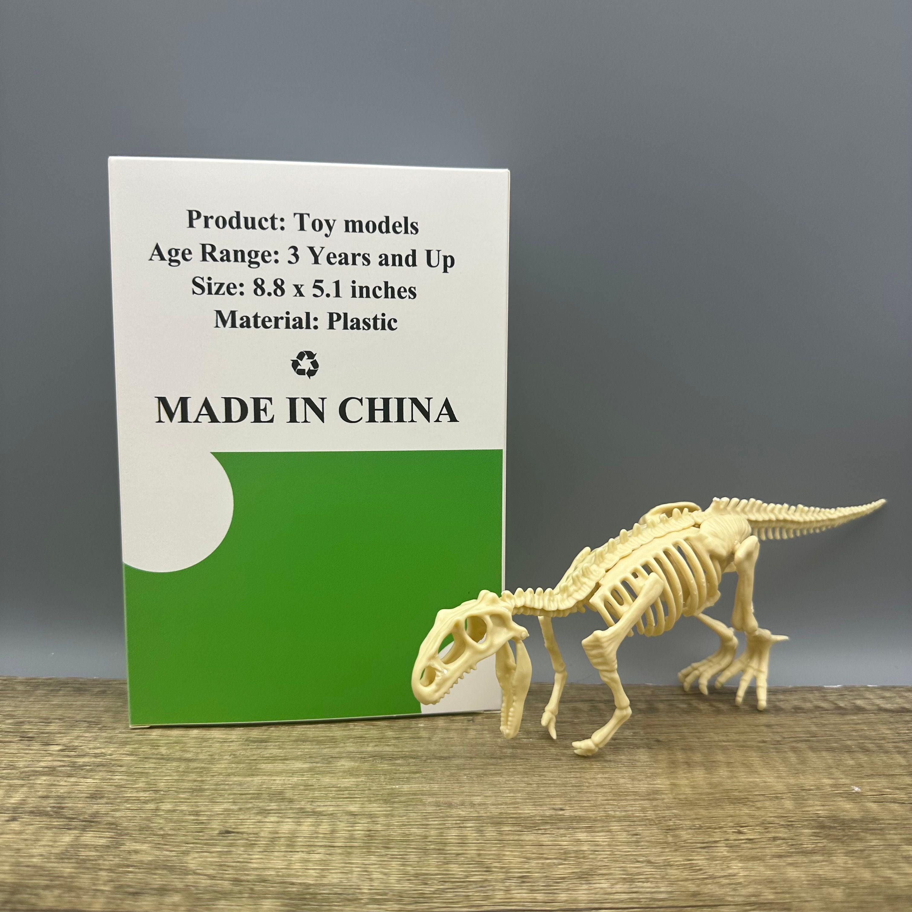 SJoyBring Toy models Dinosaur DIY Assembly Skeleton Simulation Dinosaur ...