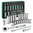 SK 1/4" Drive Socket Set with 160-P Ratchet, 24-Piece, SAE, SuperKrome ...