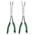 Sk 2 Piece Double Compound Long Reach Pliers Set 13 Inch Straight Long