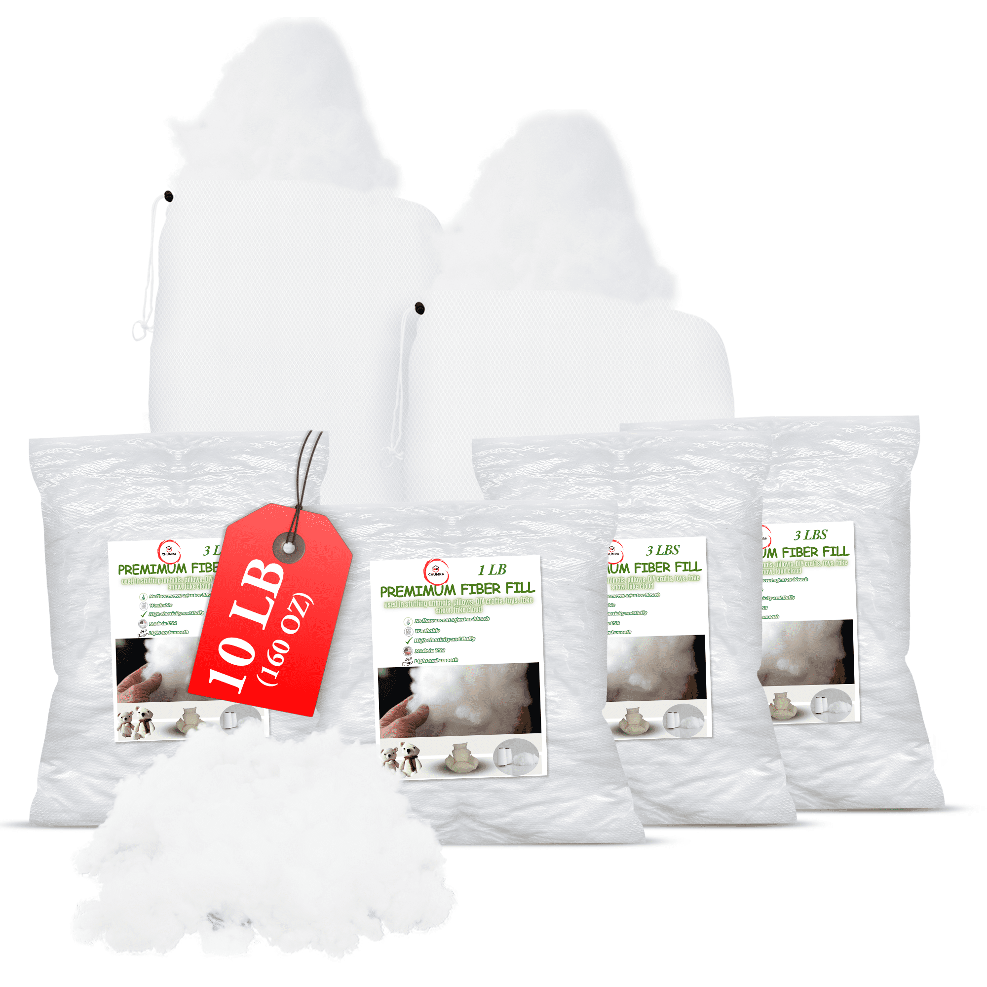 SK CHUMRA High-Resilience Premium Polyester Fiber Fill-Perfect for ...