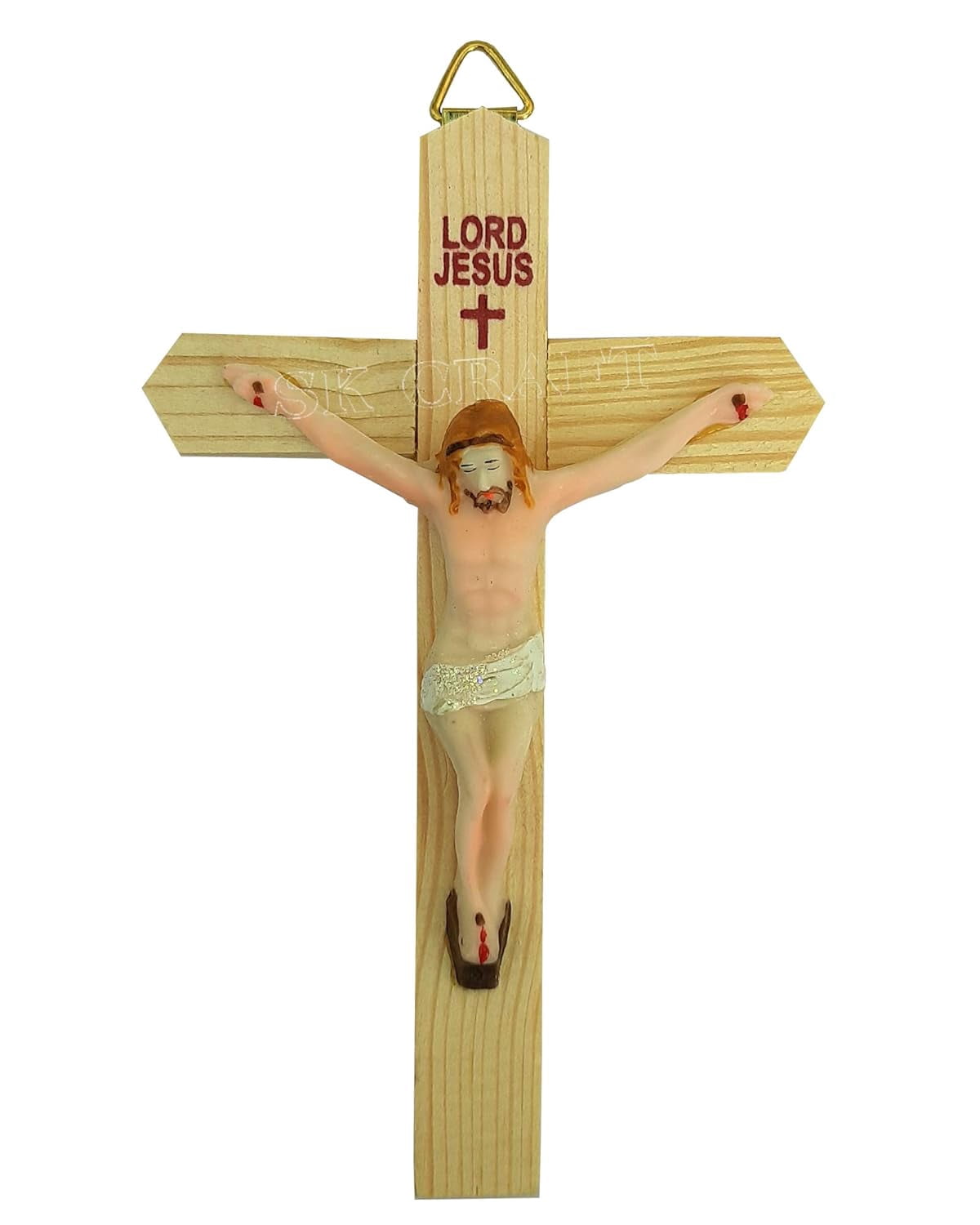 SK Craft Catholic Cristian Cross of Jesus Christ Statue 8 L x 2 B x 15 ...