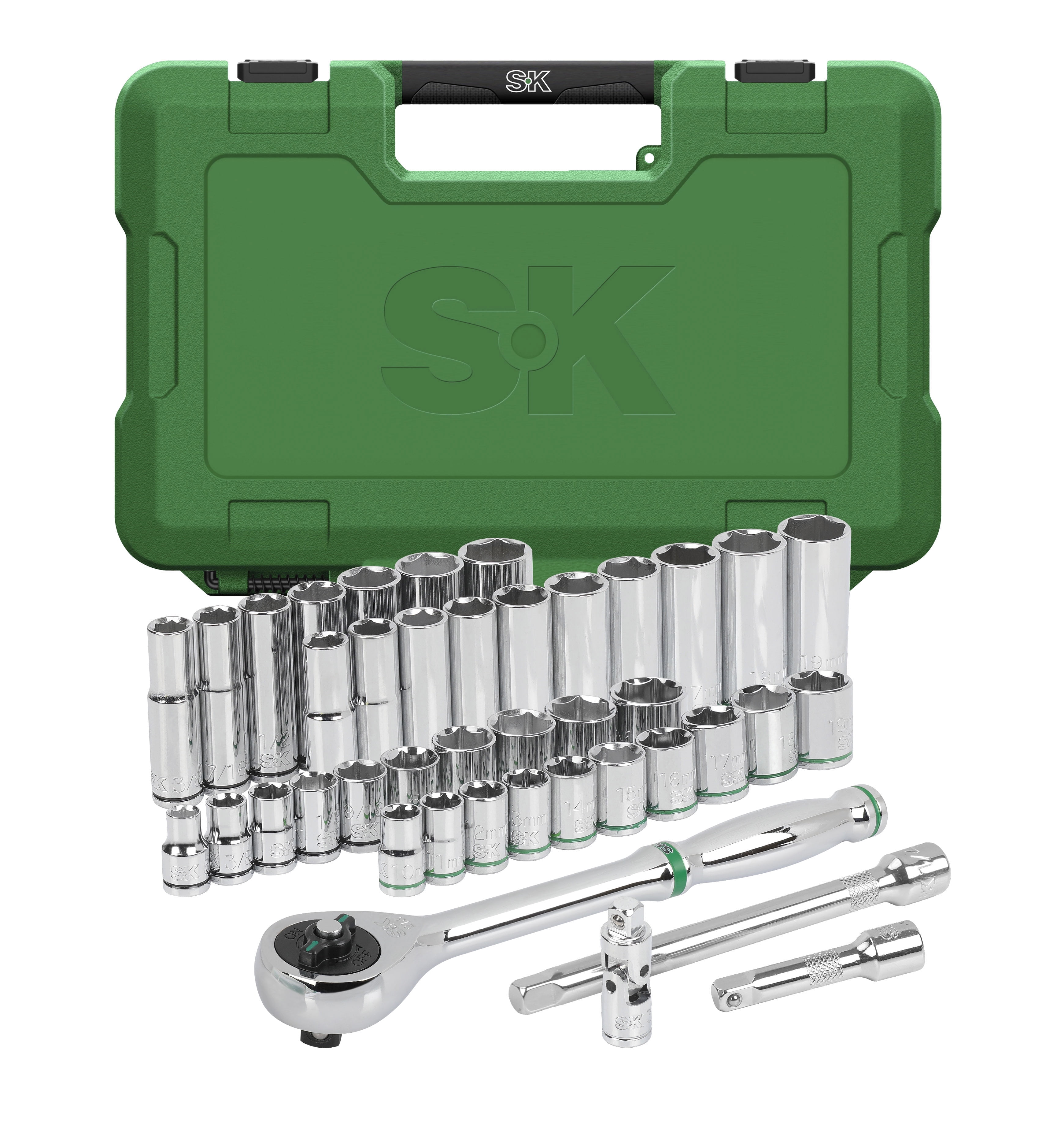 SK Hand Tools SK01356 41 Piece 3/8 216 Position Mechanic Tool Socket ...