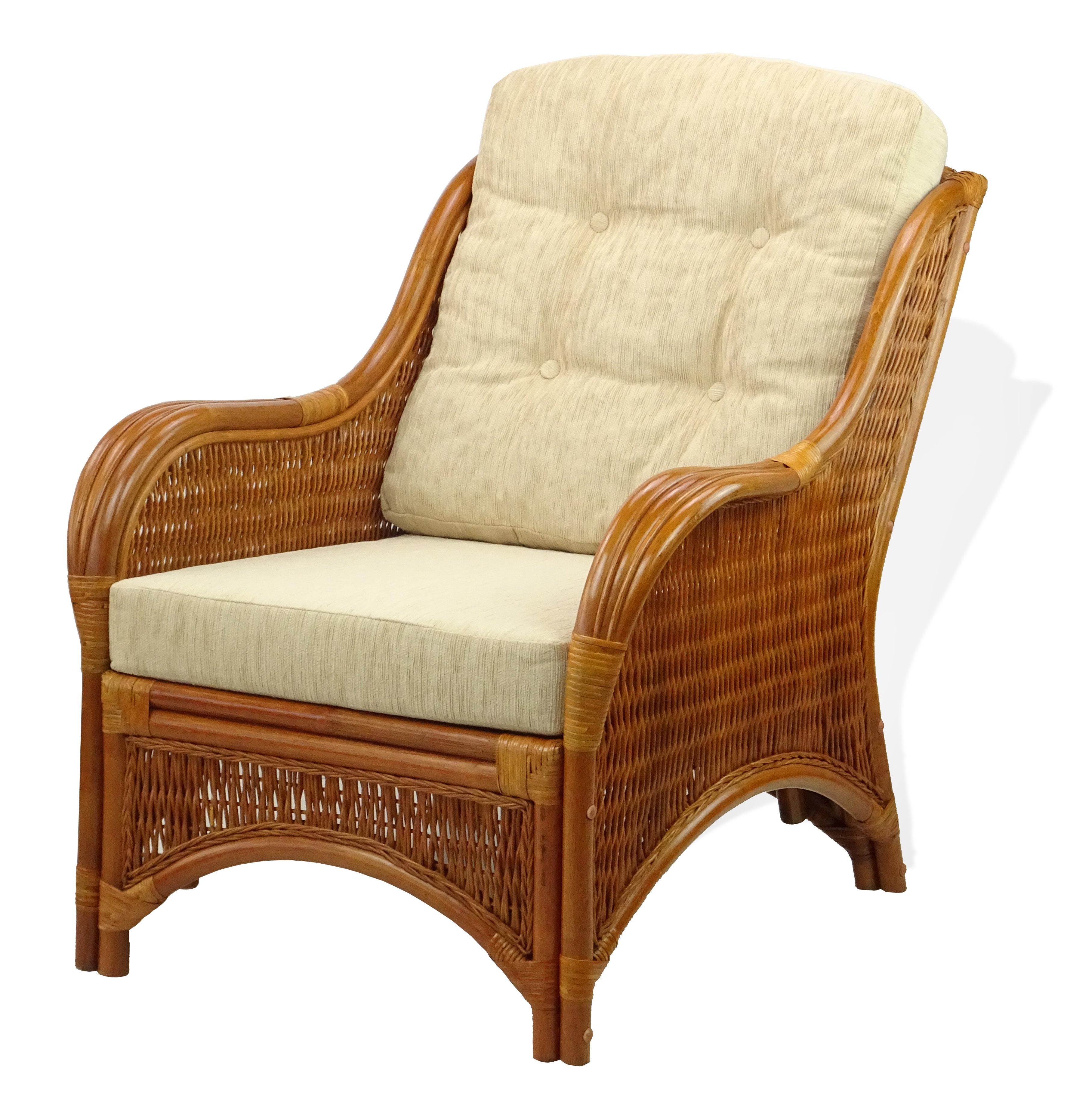 SK New Interiors Jam Lounge ArmChair ECO Natural Rattan Wicker Handmade ...
