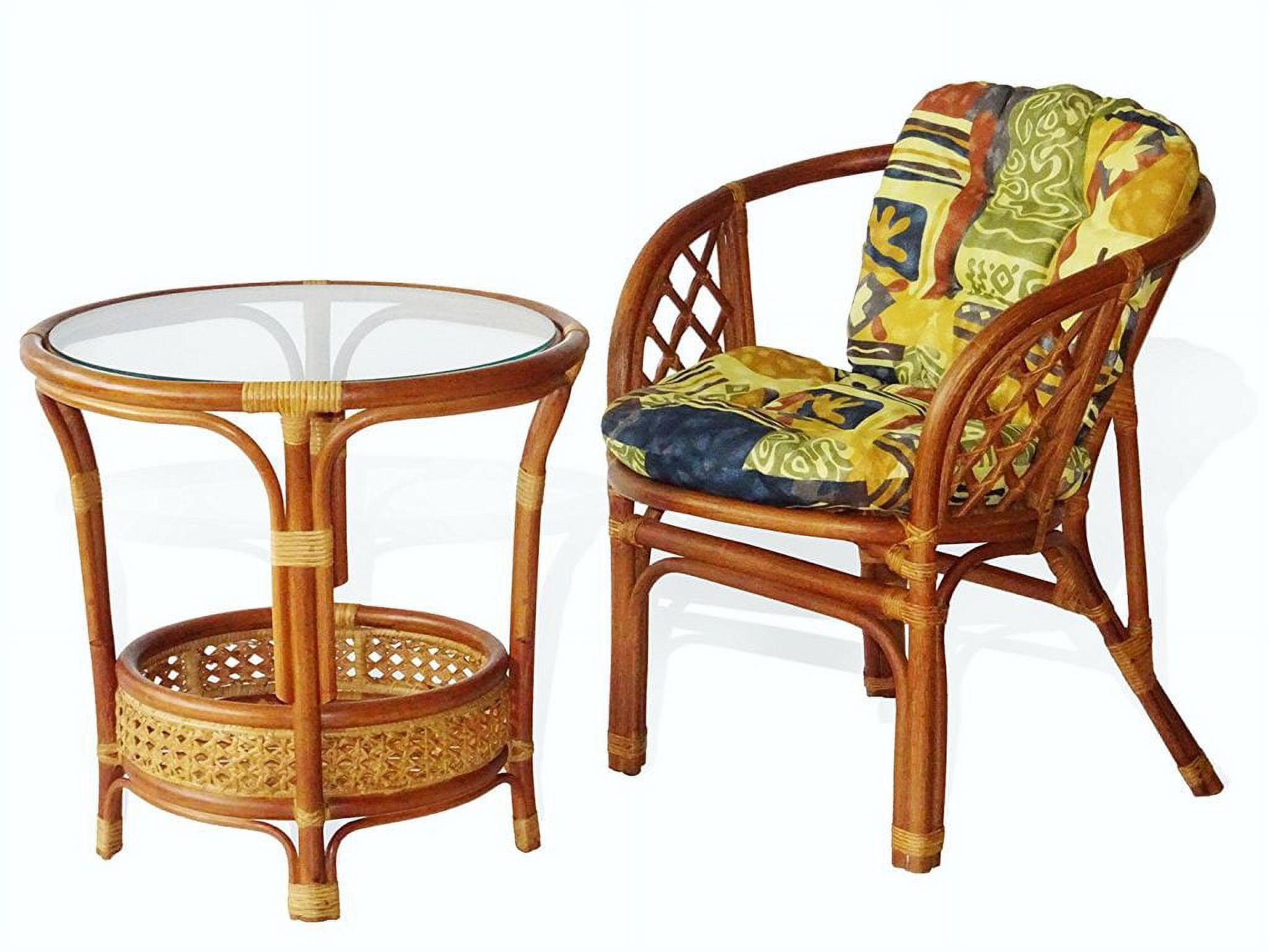 SK New Interiors Lounge Set of Bahama Armchair and Round Coffee Table ...
