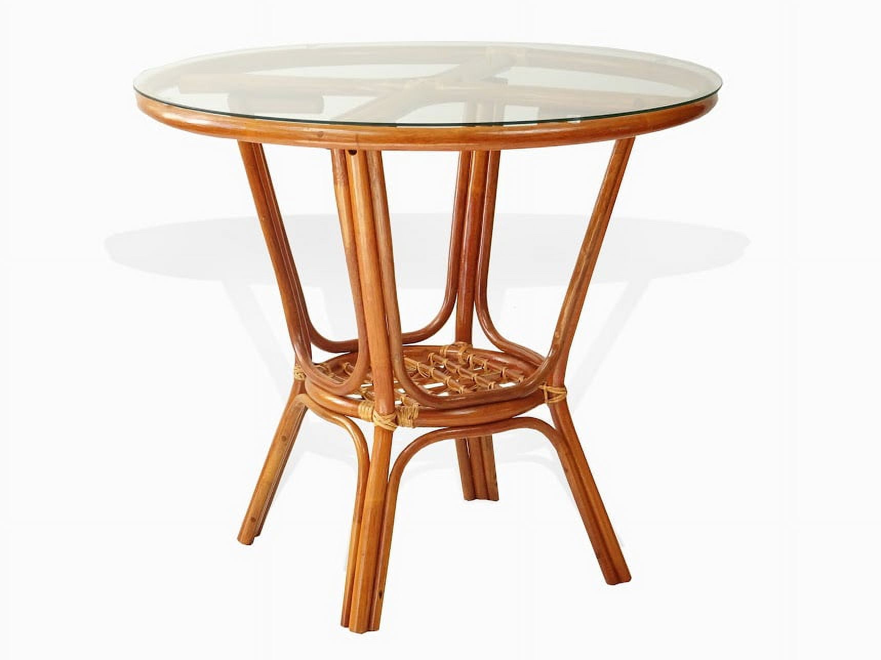 SK New Interiors Pelangi Dining Natural Rattan Wicker Handmade Round ...