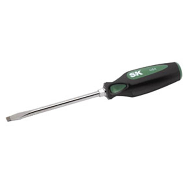 SK PROFESSIONAL TOOLS 79103 Screwdriver Slotted 5/16" 6 in Round with ...