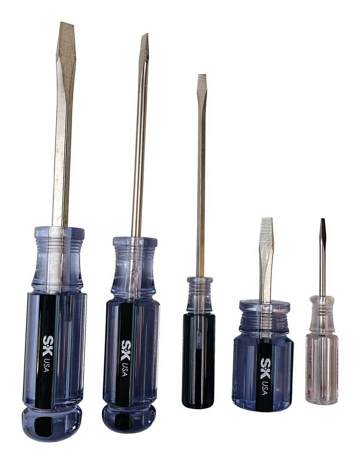 SK Professional Tools Slotted Screwdriver Set 5 pc. - Walmart.com