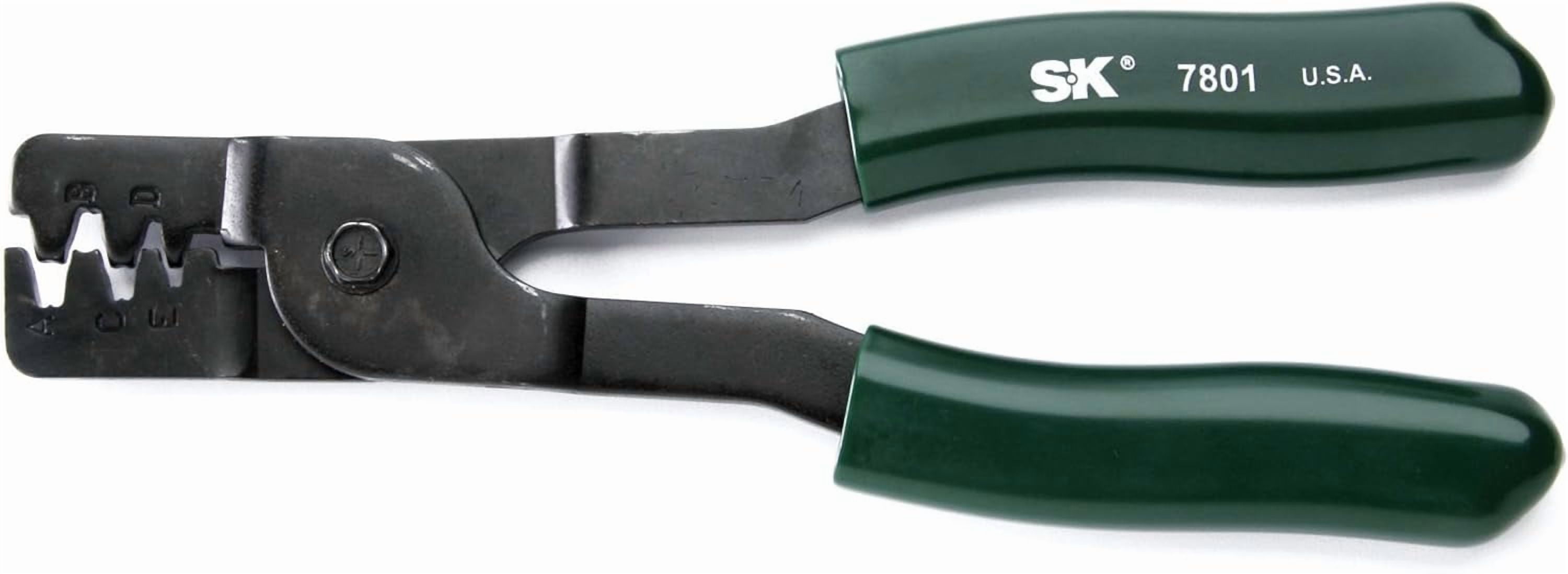 SK Tools USA 8" Long Weatherpack Terminal Crimping Pliers: 14-24 AWG ...