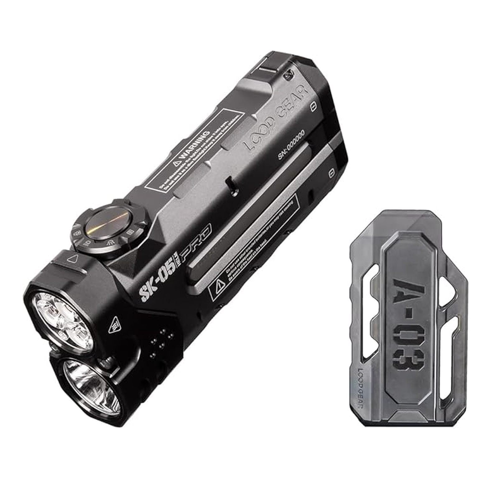 SK05 Pro Flat LED Flashlight with 8000mAh Power Bank, Sidelight ...