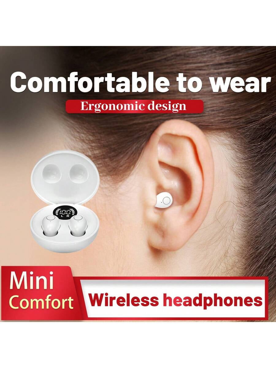 SK31 Mini Wireless Headphones 5.4 Bluetooth Headset Small Earbuds Sleep ...