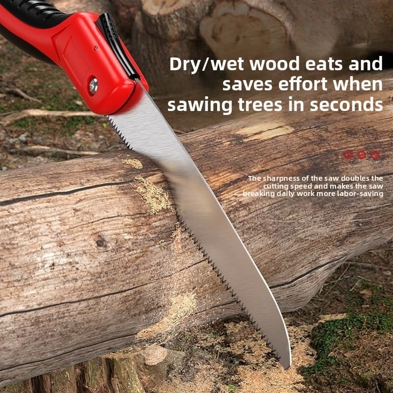 SK5 Steel Folding Saw One-Button Design Sharp Wood Cutting Tool Camping ...