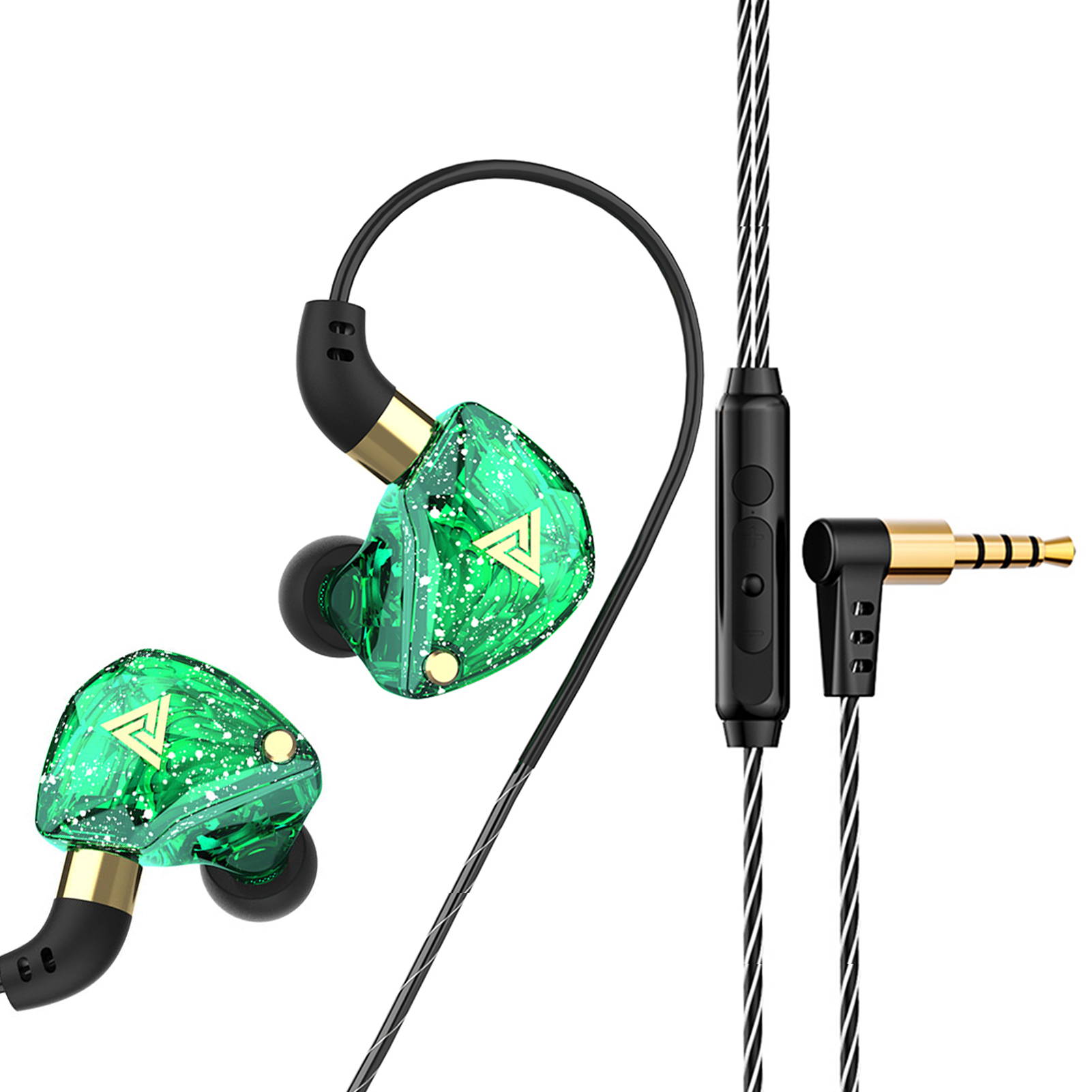 SK8 In-ear Earphones Dynamic Heavy Bass with Mic 3.5mm Running Wired ...