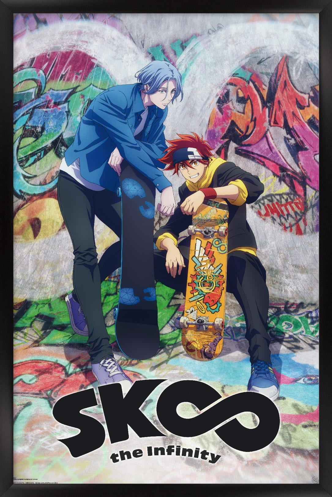 SK8 THE INFINITY - Reiki And Langa Wall Poster, 22.375" x 34" Framed ...