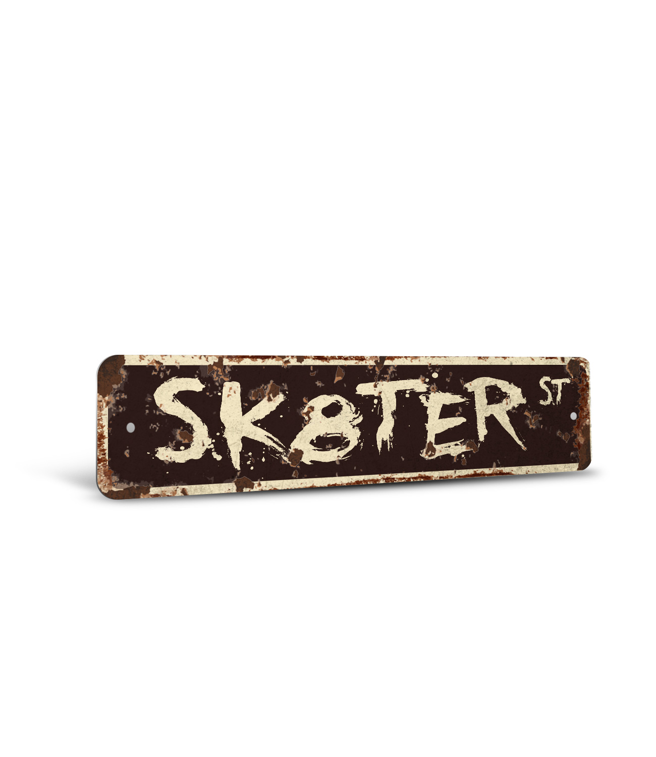SK8TER Vintage Style Rustic Street Sign – Skateboard Skates Boi ...