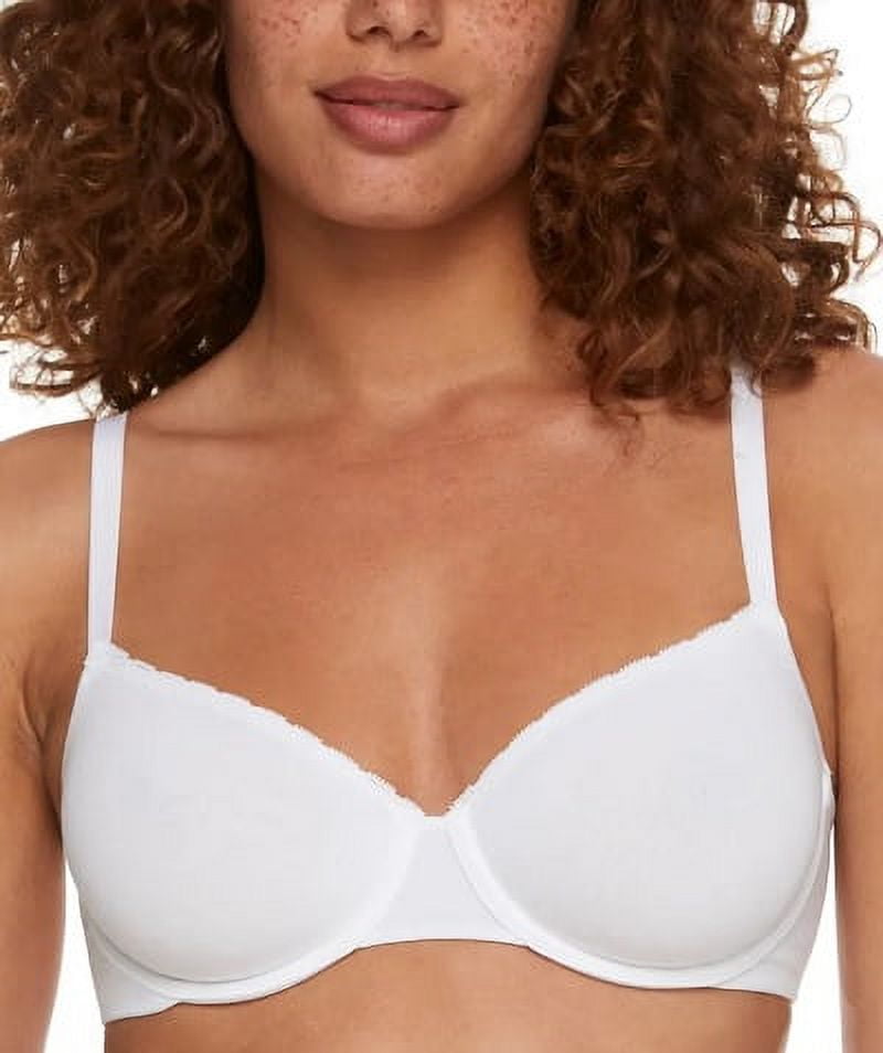 SKARLETT BLUE White Adorned Demi Cotton Underwire Bra, US 30DDD, UK 30E, NWOT - Walmart.com