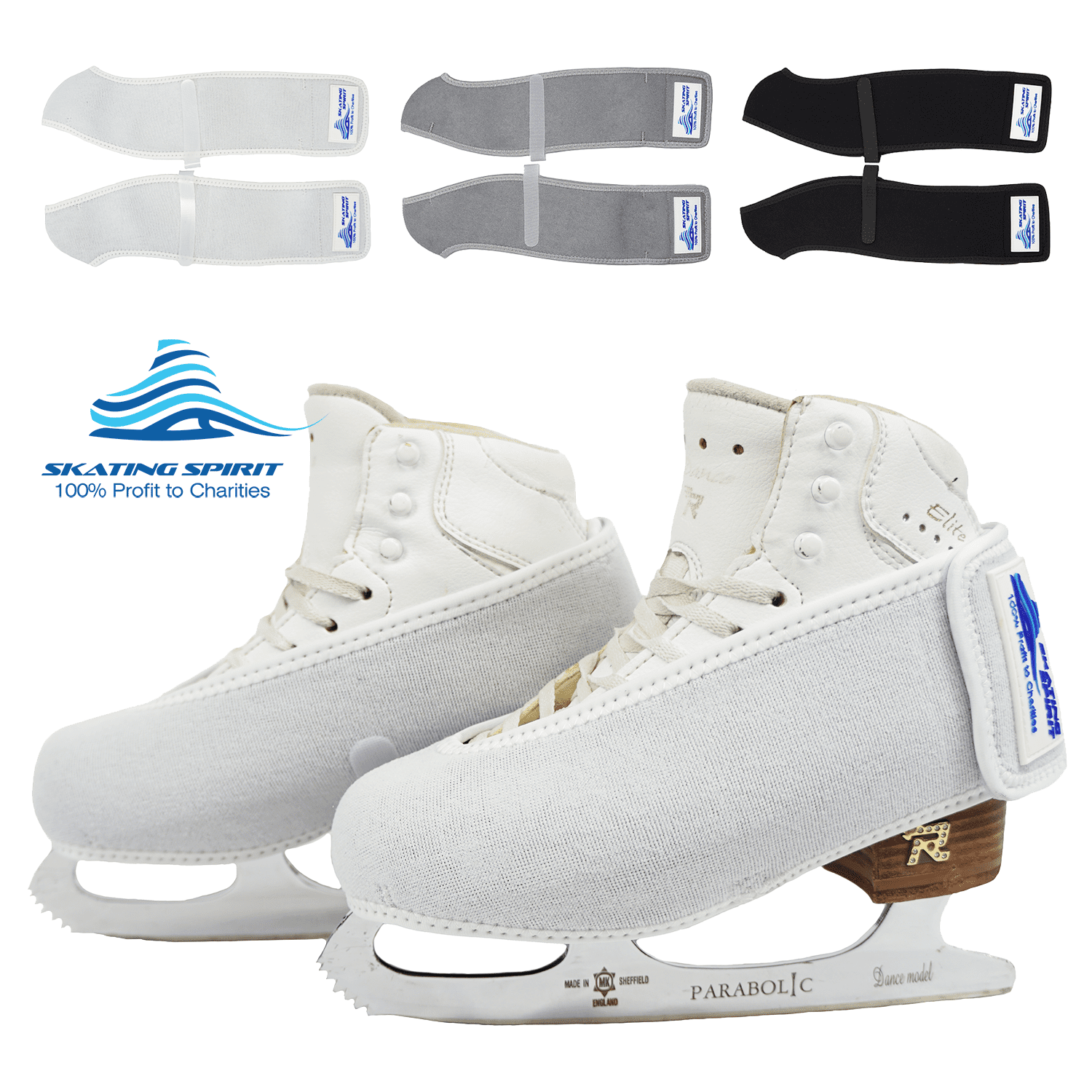 SKATING SPIRIT Skate Boot Covers for Roller Skating Figure Skating Easy ...