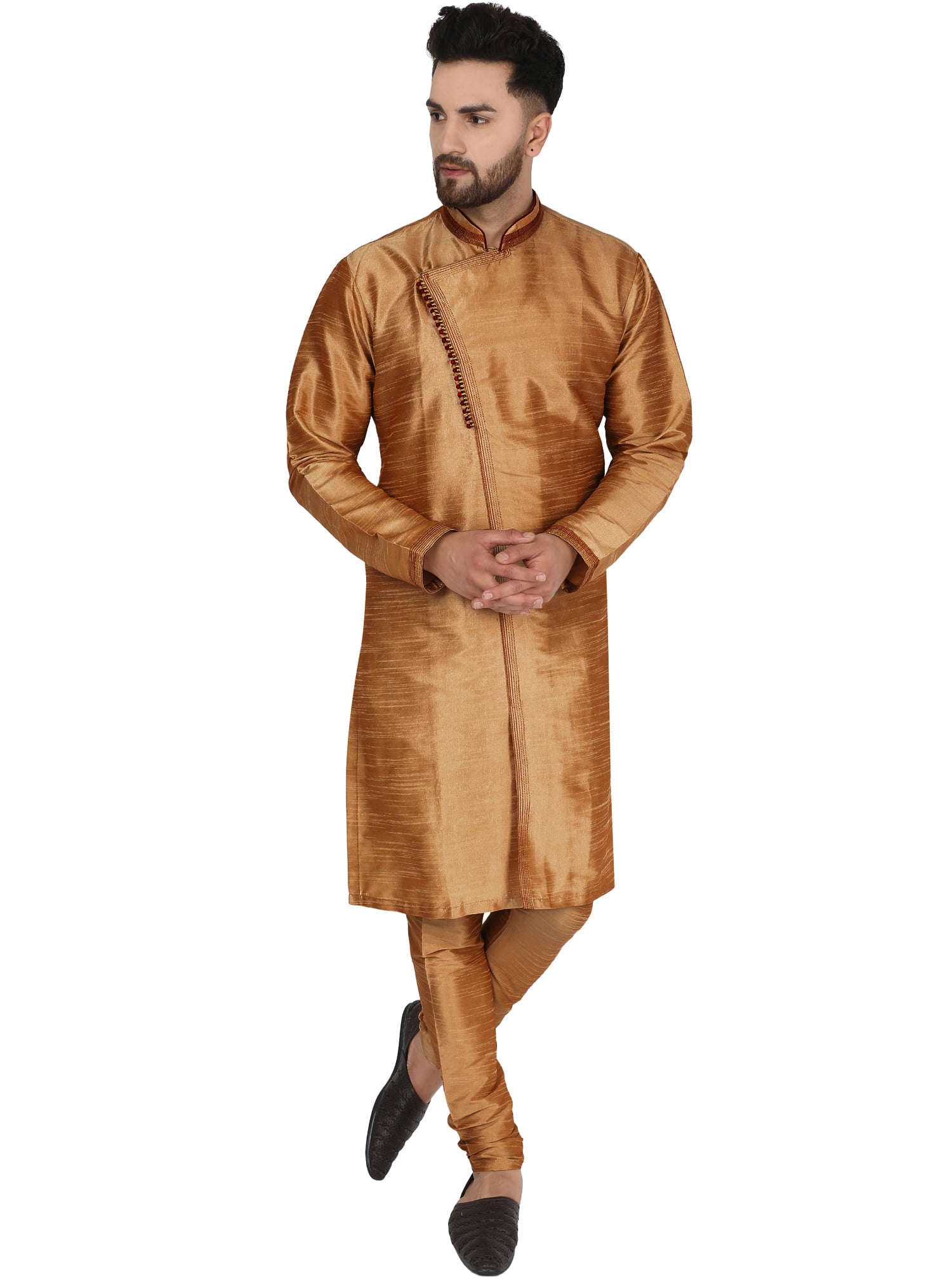 SKAVIJ Embroidered Kurta Pajama Set for Men Indian Ethnic Wedding Dress ...