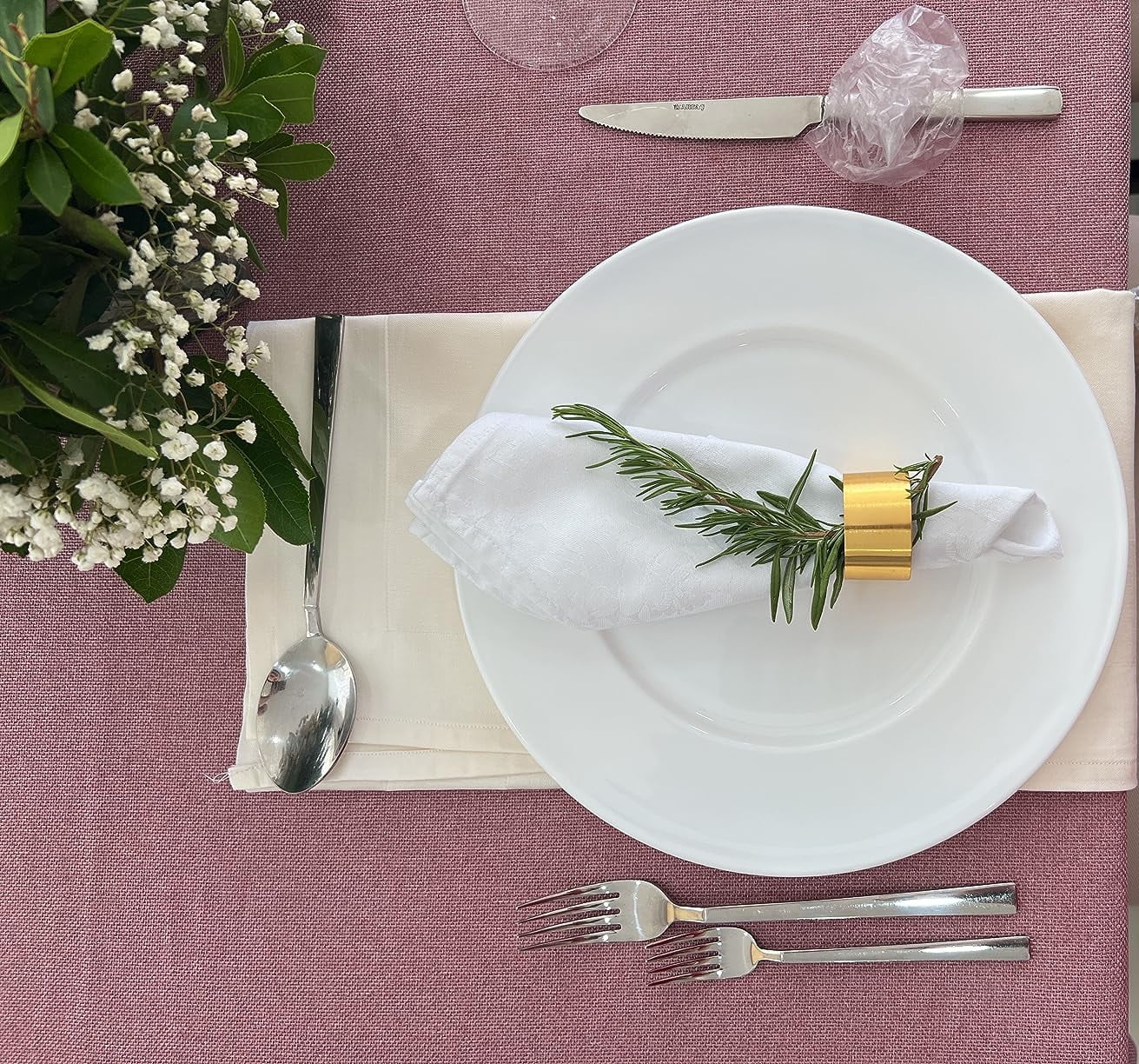 SKAVIJ Handmade Pipe Metal Napkin Rings Set of 12 for Everyday, Dinner ...