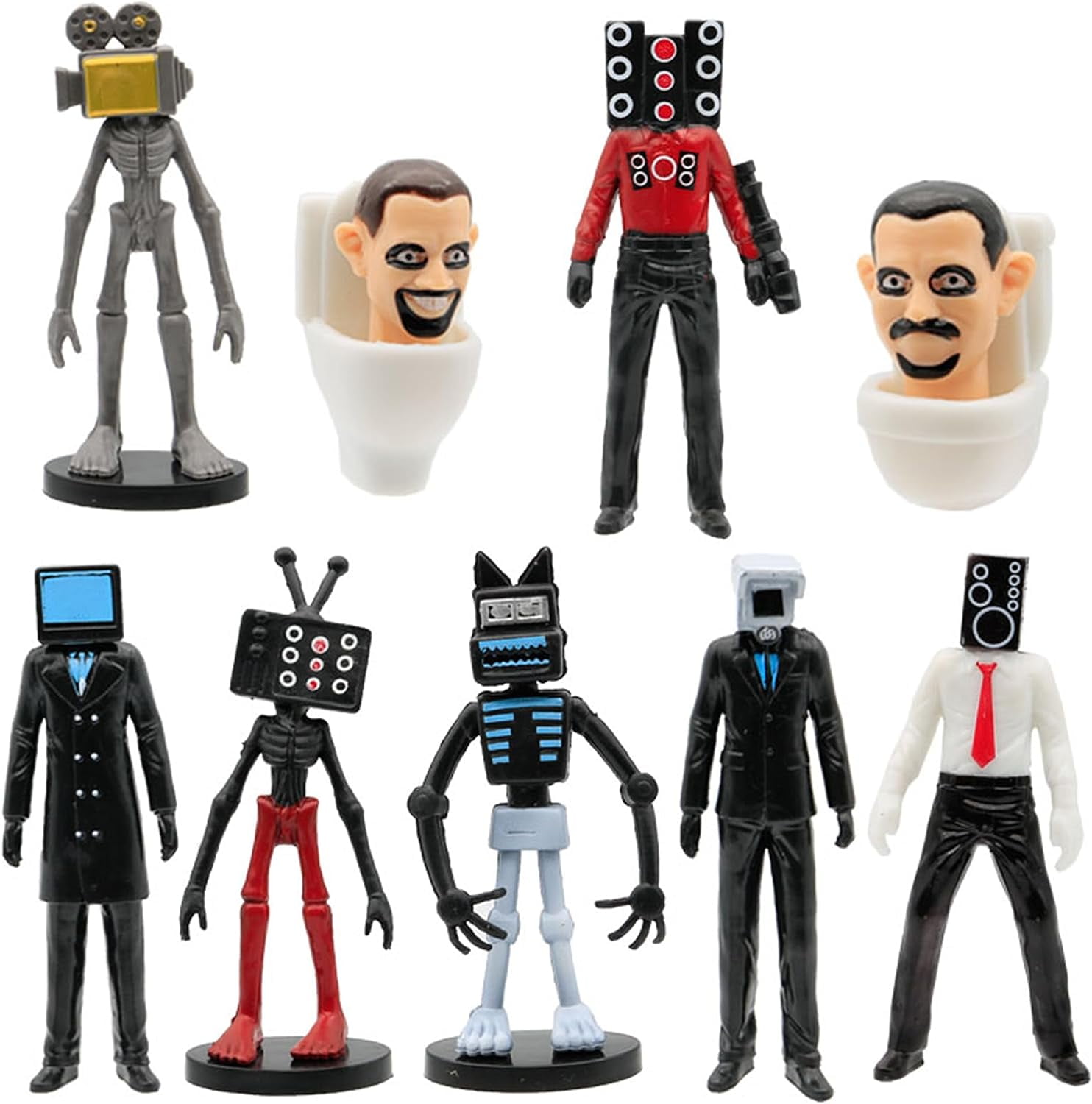 SKBD Mini Action Figures, Toilet Man Action Figure Horror Game ...