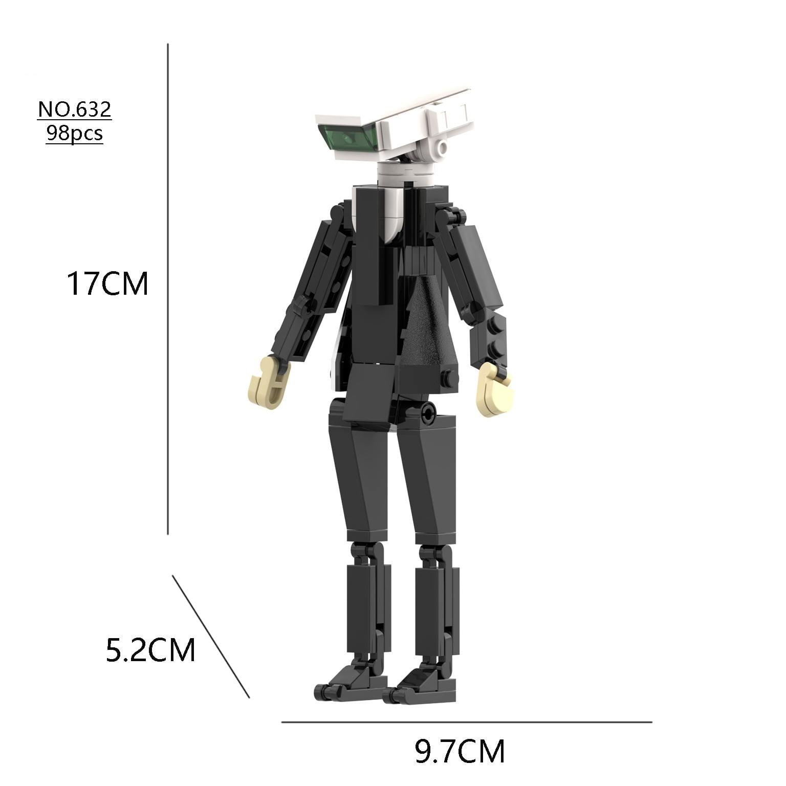 SKBD Minifigure Building Blocks,Toilet Man Toy Speaker Man Camera Man TV Titan Man Model Toys ...