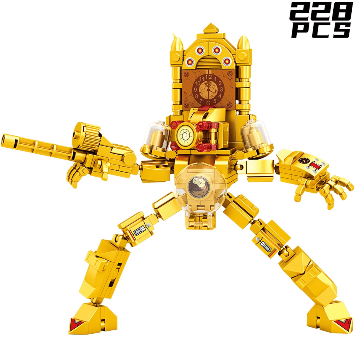 SKBD Toilet Building Block Sets,Gold Clockman/TV Man/Titan Cameraman ...
