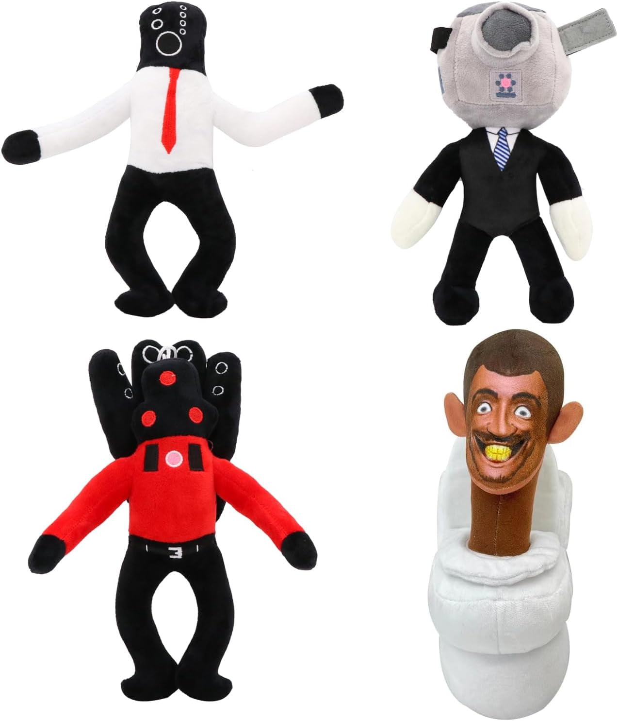 SKBD Toilet Plush Set,11inch Speakerman Bosses Plushies Toys,Stuffed ...