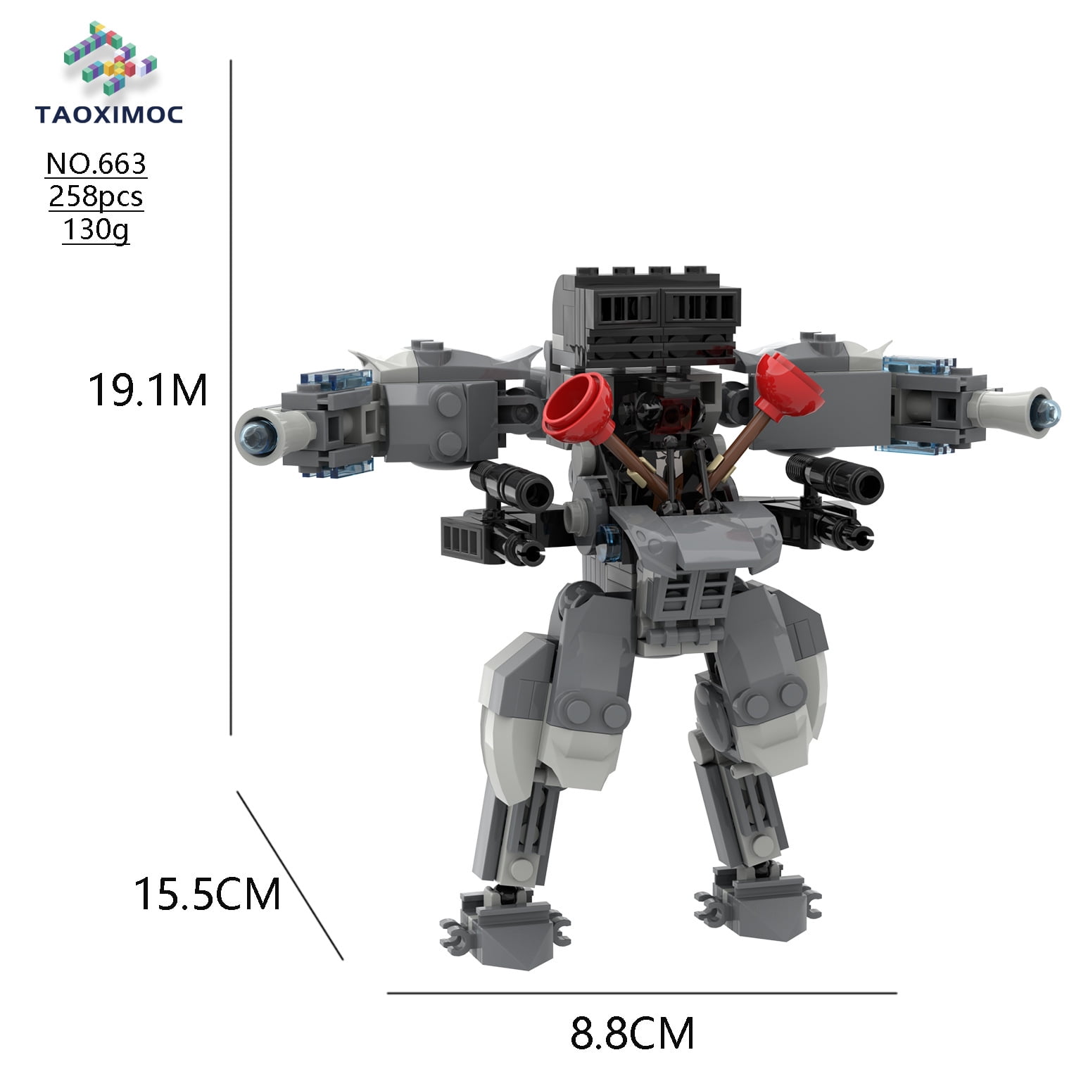 SKBD Toilet Toys Building Blocks, Toilet Titan Clockman, Titan Drill ...