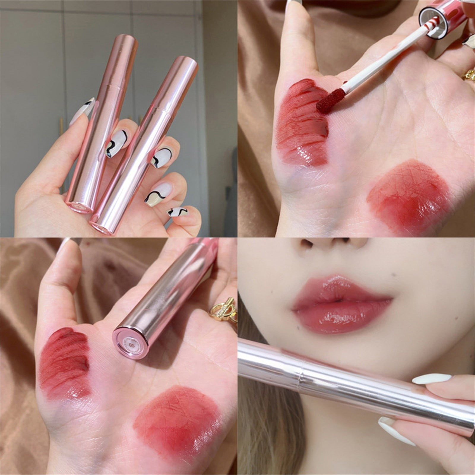 SKBEY Lip Stain Marker Pack Lip Gloss Lipstick Sealer Lip Kits with Lip ...