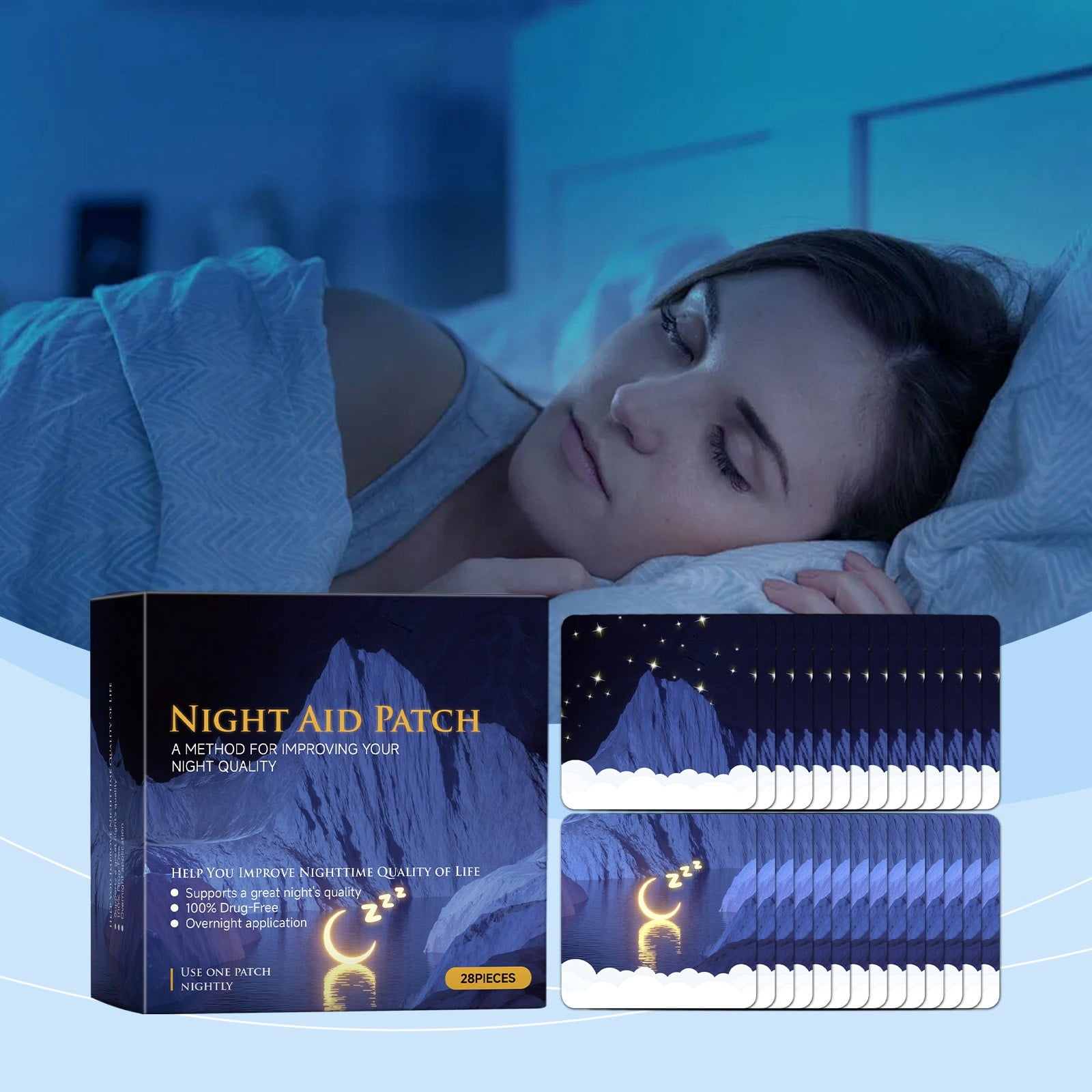 SKBEY Sleep Patch Fresh Fragrance Body Fatigue Easy To Fall Asleep Care ...