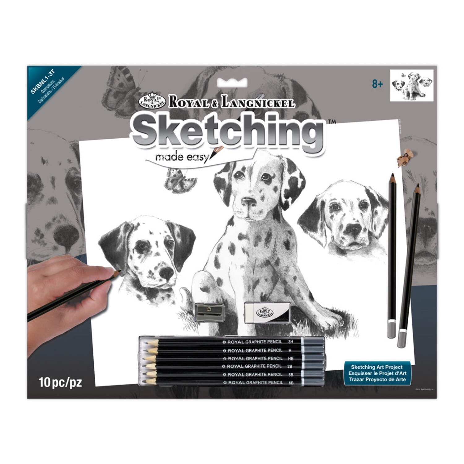 Royal & Langnickel Sketching Made Easy™ Dalmatians 10pc - Walmart.com
