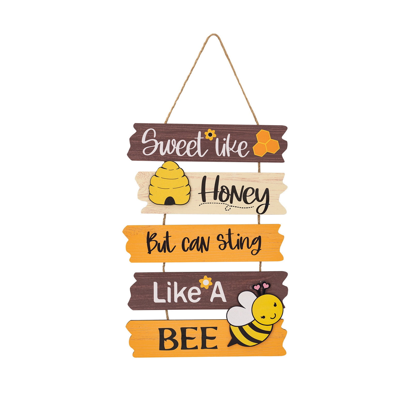 SKDOGDT Bumble Bee Door Decor for Home,Wooden Bee door Hanger Bee Kind ...