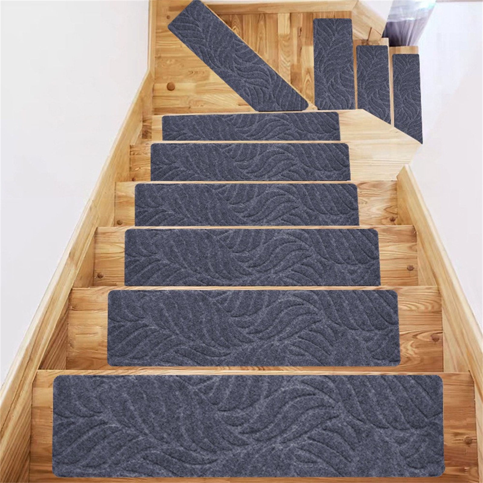 SKDOGDT Non-Slip Felt Stair Tread Rugs , Non-Skid Safety Mat Runner for ...
