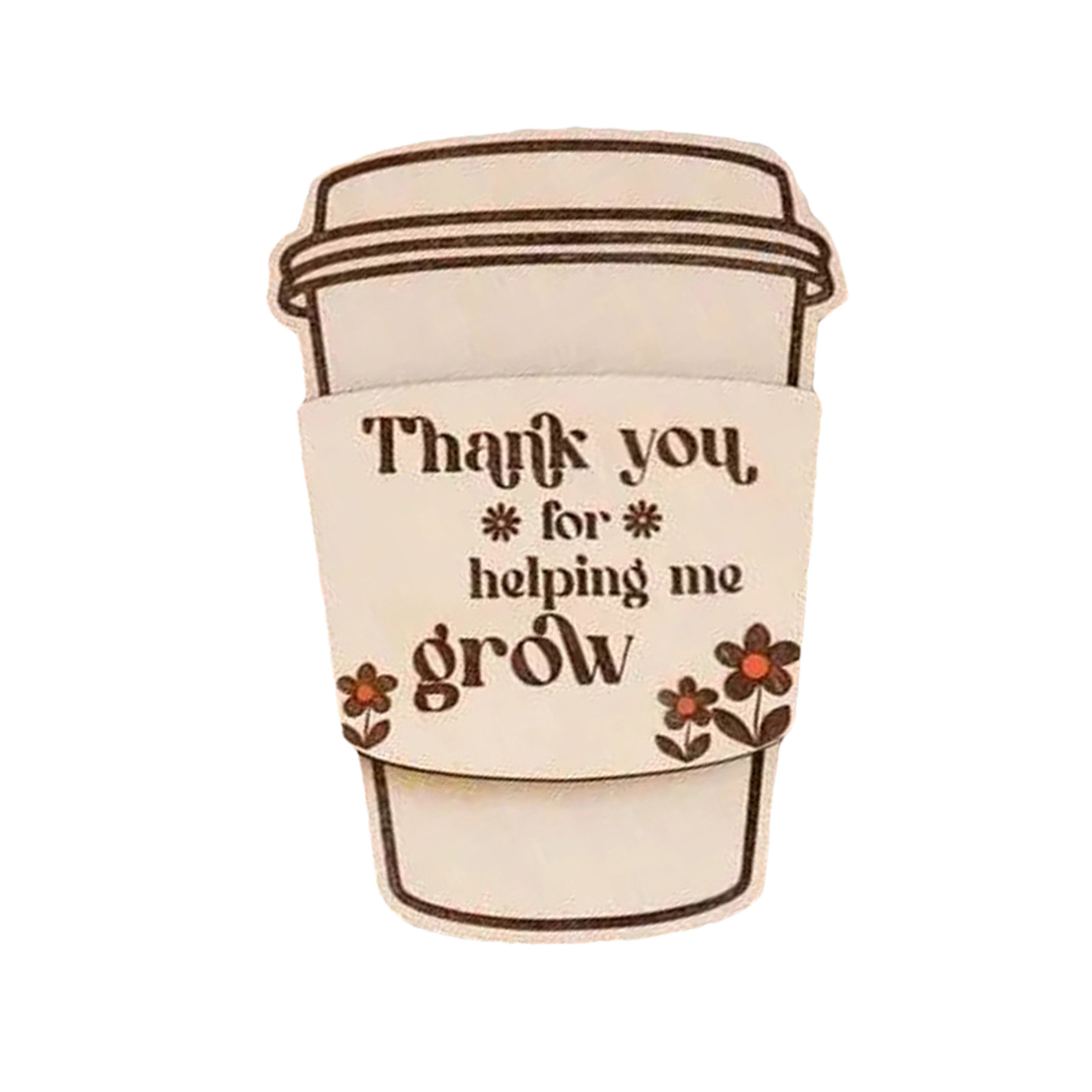 SKDOGDT Teacher Appreciation Gift Card Holder Set A Latte Coffee Gift ...