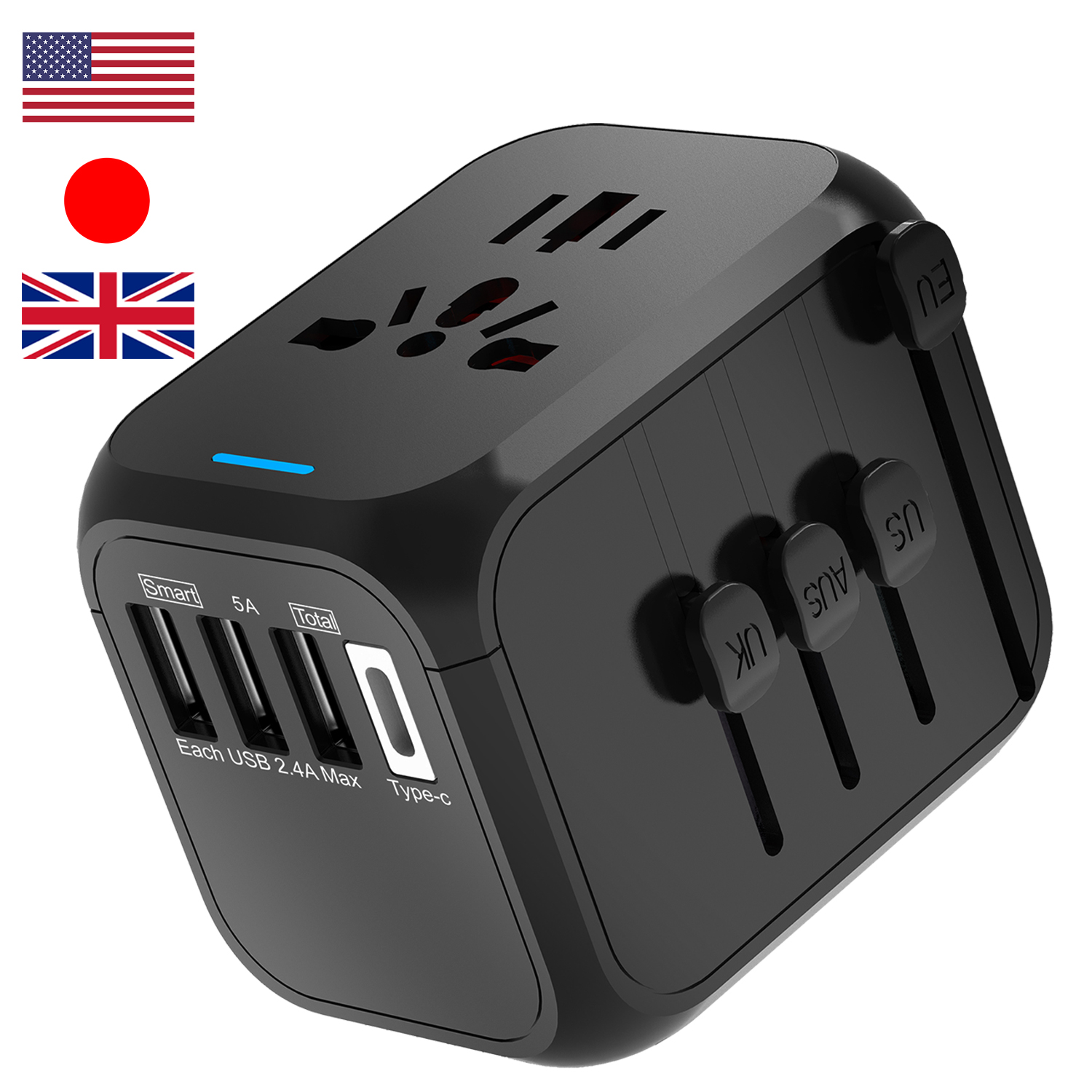 Kensington International Travel Adapter ? Grounded (3-Prong) - Walmart.com