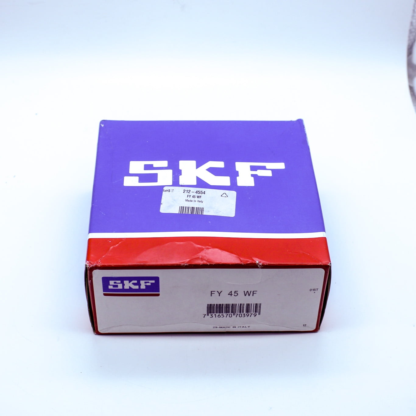 SKF FY 45 WF Square Flanged Cast Iron Ball Bearing Unit With Eccentric Locking - Walmart.com