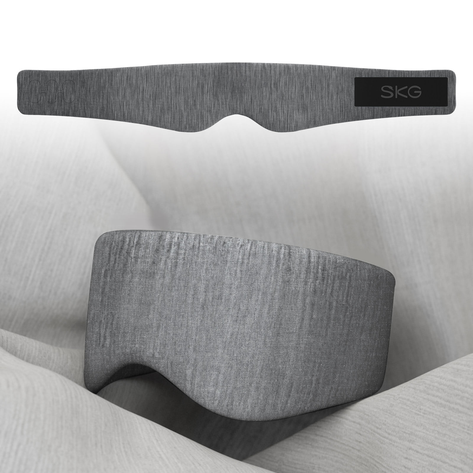 SKG Sleep Mask 100% Wrap-around Blackout Sleep Eye Mask, Full Size Soft ...