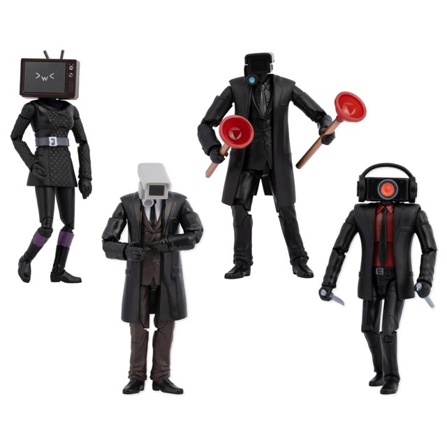 SKIBIDI Toilet Deluxe 6 inch Figure, TV Woman, Cameraman, Dark ...