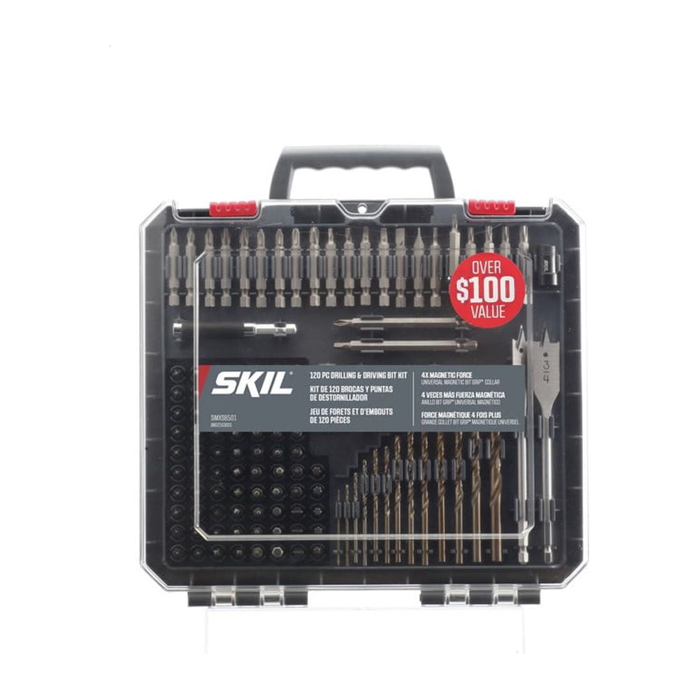 SKIL 120-Piece Drilling & Driving Set with Bit Grip, SMXS8501 - Walmart.com