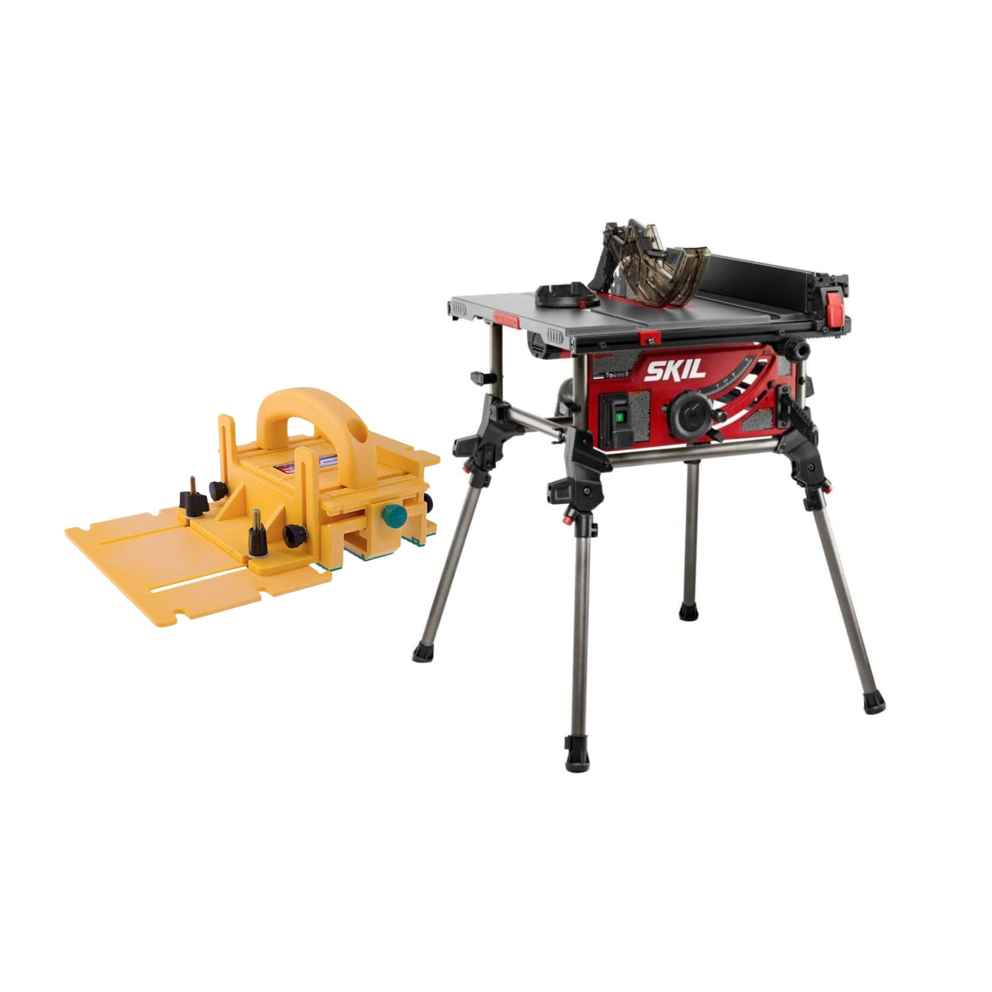 SKIL 15 Amp 10 Inch Portable Jobsite Table Saw with Microjig Grr-Ripper ...