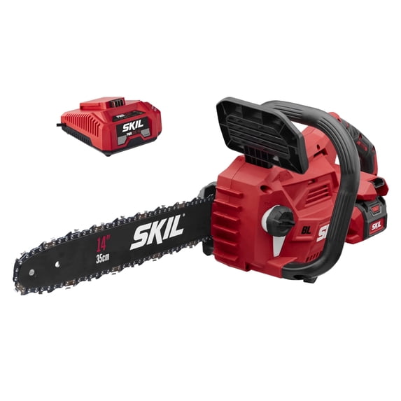 SKIL Cordless 14" Chainsaw Kit with Lithium 2.5Ah Battery, Power ...