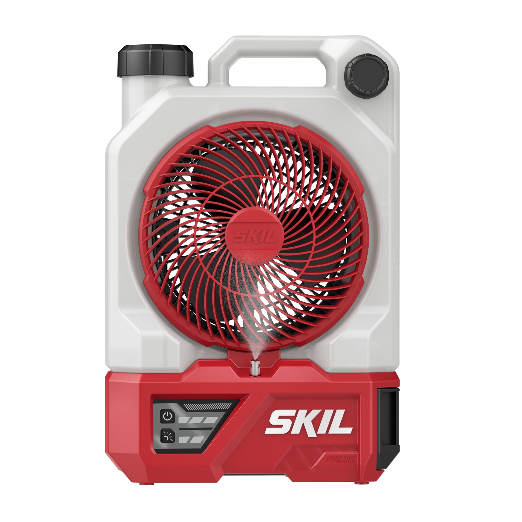 SKIL PWRCORE 12V/20V 20V 7 In. Misting Fan with 2.0Ah USB-C Battery and ...