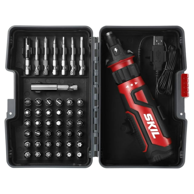 SKIL Rechargeable 4V Cordless Screwdriver with Circuit Sensor ...