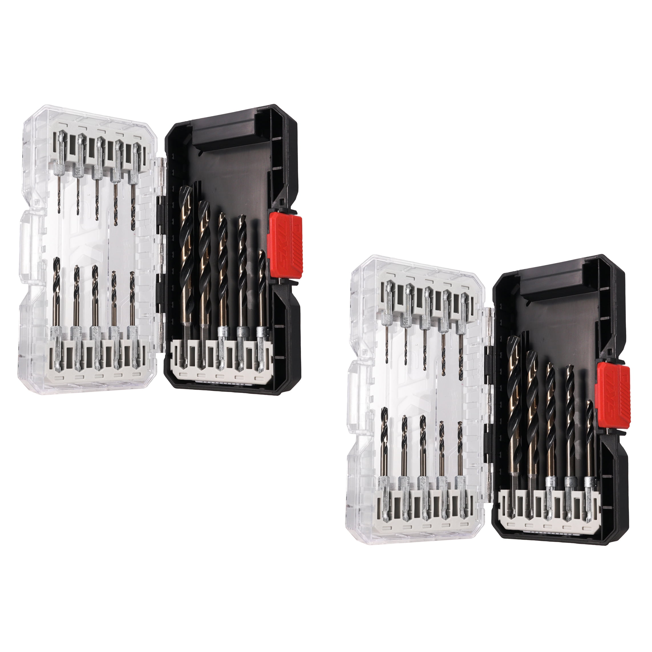 SKIL TDB5000 15pcs Hex Shank Twist Drill Bit Set for ¼-inch Hex Shank ...