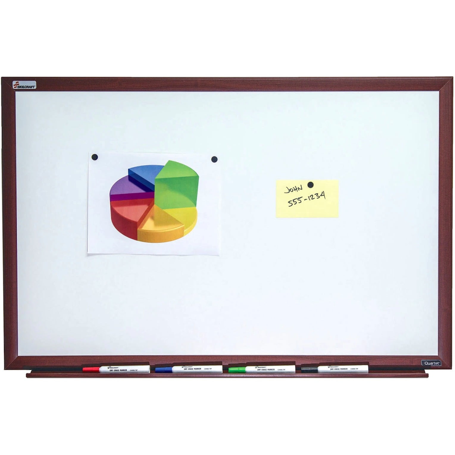 Mahogany Frame Dry-erase Whiteboard - Walmart.com