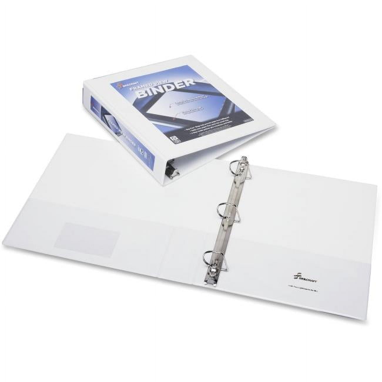 SKILCRAFT Frame View Binders, White, 1-1/2" - Walmart.com