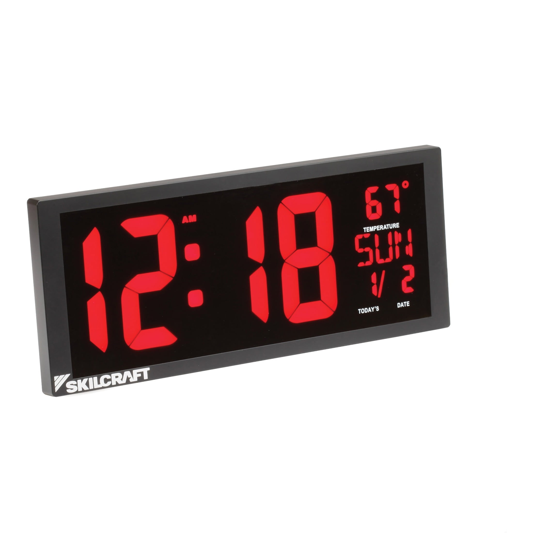 SKILCRAFT LED Self-set Digital Clock - Walmart.com
